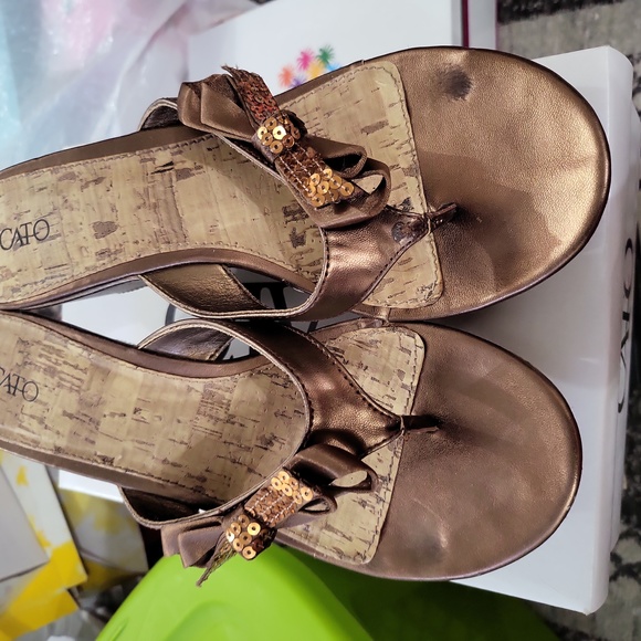 Cato | Shoes | Cato Wedge Flip Flop Wore 2times Wedding | Poshmark